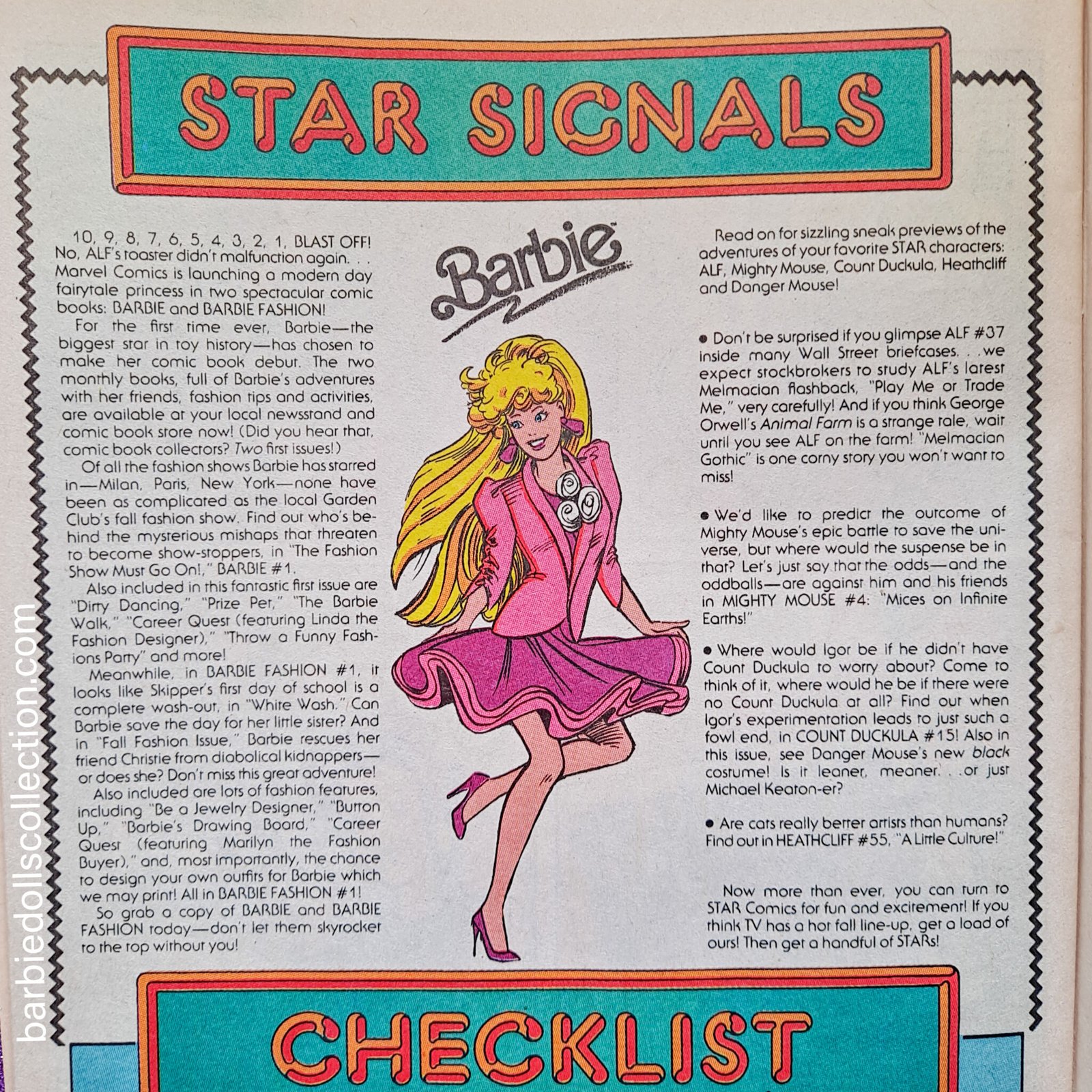 First Issue of Barbie Fashion Comics 1991 – Barbie Dolls Collection